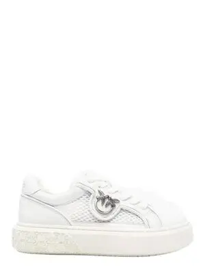 Pinko Yoko Appliqué Platform Sneakers - White