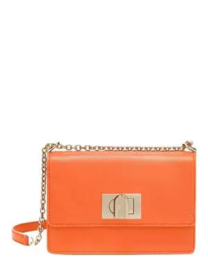 Furla Mini 1927 Leather Crossbody Bag - Orange