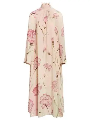 Giambattista Valli Floral High-neck Dress - Neutrals