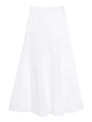 Brunello Cucinelli Flared Maxi Skirt - White