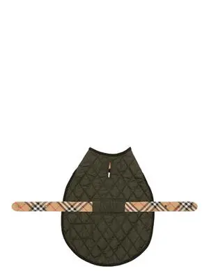 Burberry Quilted Nylon Dog Coat - Shale Green