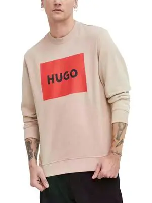 Hugo Graphic Print Sweatshirt - Neutrals