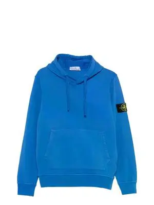 Stone Island Logo-patch Hoodie - Blue