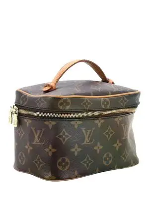 LOUIS VUITTON Vanity Case Monogram Canvas Mini Pouch - Brown