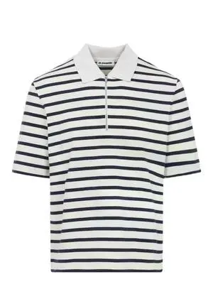 JIL SANDER Half-zip Polo Shirt - White