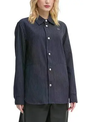 G-star Raw Pinstripe Buttoned Shirt - Blue