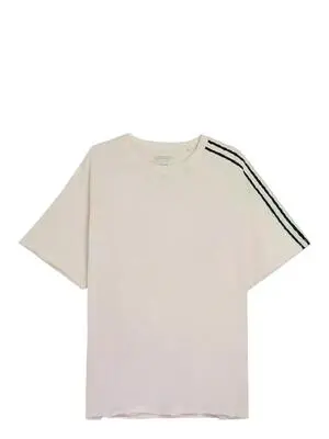 Y3 Raw-edge 3-stripes T-shirt - Neutrals