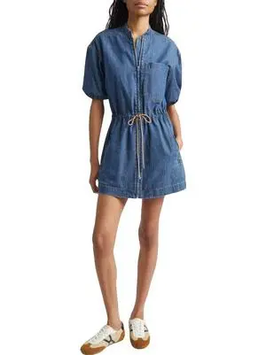 Veronica Beard Akerman Denim Minidress - City Stroll