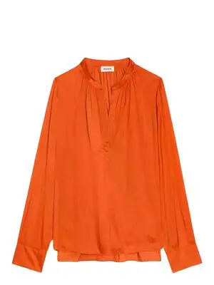 Zadig&Voltaire Tink Satin Blouse - Orange