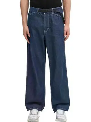 Gramicci Sutter Contrast-stitch Denim Trousers - Blue
