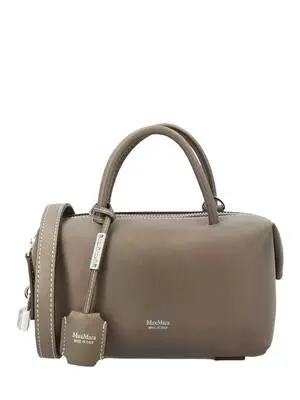 Max Mara Top Handle Padlock-detail Tote Bag - Brown