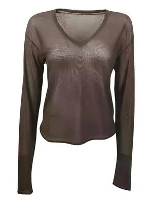 Pinko V-neck T-shirt - Brown