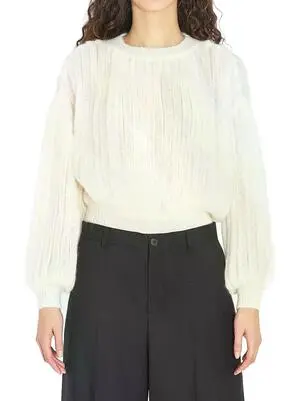 Loewe Balloon-sleeve Sweater - Neutrals