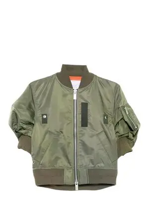 Sacai Zip-up Bomber Jacket - Green