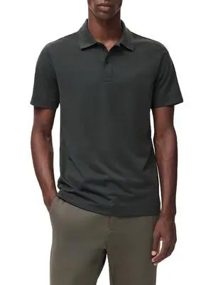 Mango Slim Fit Thermolite® Polo - Dark Green Grey
