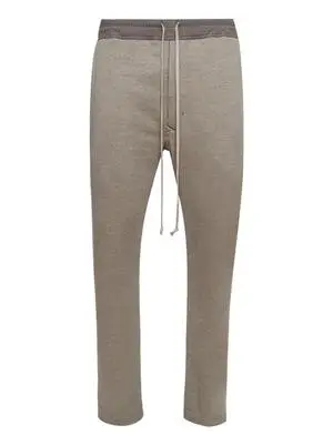 Rick Owens Pantaloni In Felpa Berlin Drawstring Melange - Grey