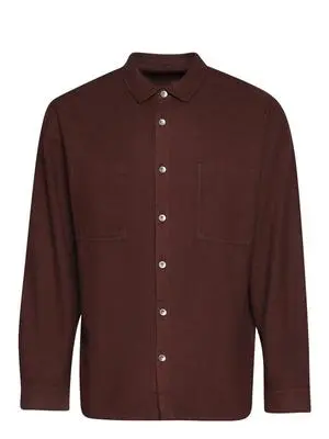 Rick Owens Camicia Jumbo Outershirt Dirty Pearl - Brown