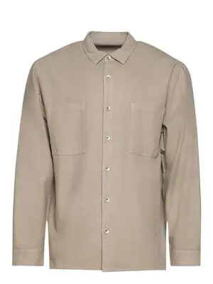Rick Owens Camicia Jumbo Outershirt Dirty Pearl - Ivory