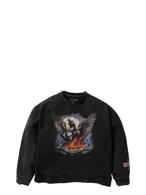 WHO DECIDES WAR BY EV BRAVADO Moon Pullover - Black