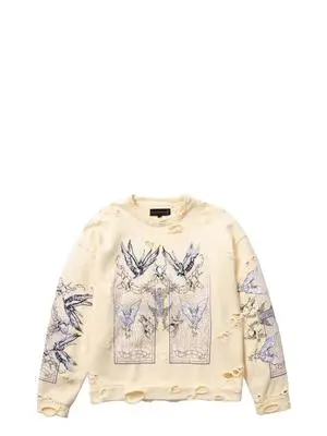 WHO DECIDES WAR BY EV BRAVADO Ascension Pullover - White