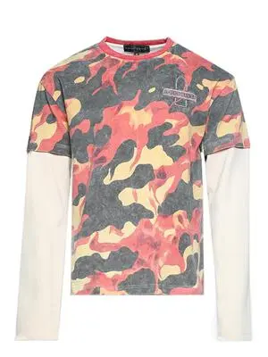 WHO DECIDES WAR BY EV BRAVADO Flame Camo Double Jersey - Multi