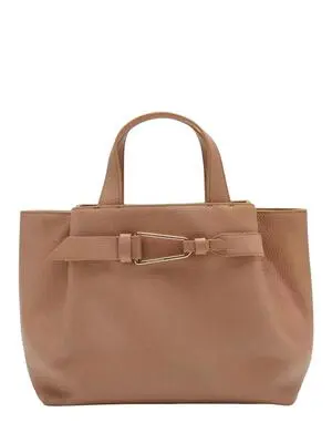 COCCINELLE Buckle Malory Shoulder Bag - Neutrals