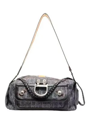 Dior 2005 Trotter Shoulder Bag - Grey