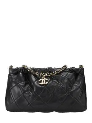 CHANEL Lambskin Chain Clutch