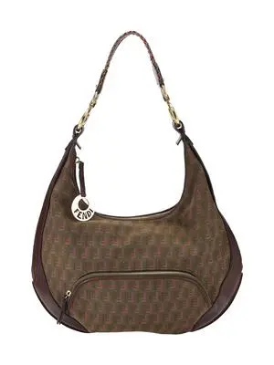 Fendi Zucchino Hobo Mini - Brown