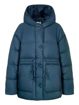STUDIO TOMBOY Hooded Puffer Jacket - Blue