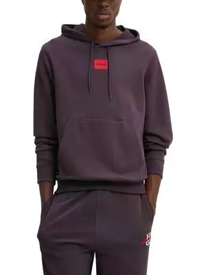 Hugo Logo-patch Hoodie - Purple