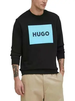 Hugo Logo-print Sweatshirt - Black