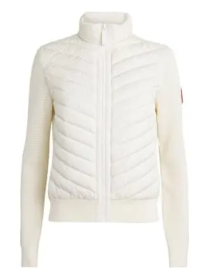 Canada Goose Wool Down-filled Hybridge Jacket - White
