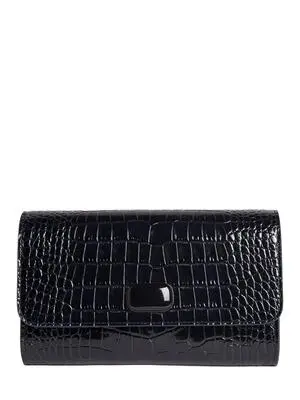 JEFFREY LEVINSON Leather Croc-Embossed Clutch Bag