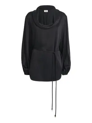 AERON Satin Soraya Top - Black