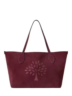Mulberry Suede Tote Bag - Red