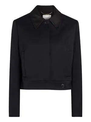 JOSEPH Boxy Stretch-crepe Jacket - Black