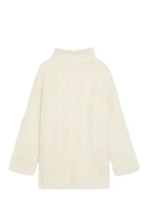 JOSEPH Cable-knit Brushed Mohair-blend Jumper - Cream