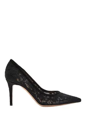 GIANVITO ROSSI Claudia 85 Lace Pumps - Black
