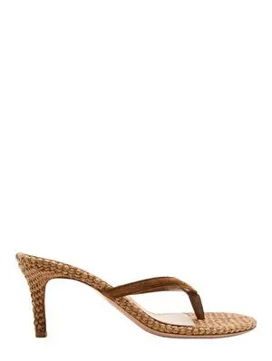 GIANVITO ROSSI Calypso 70 Raffia Sandals