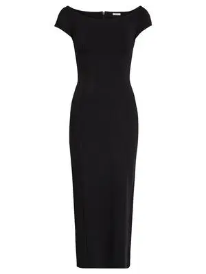JOSEPH Stretch-knit Midi Dress - Black