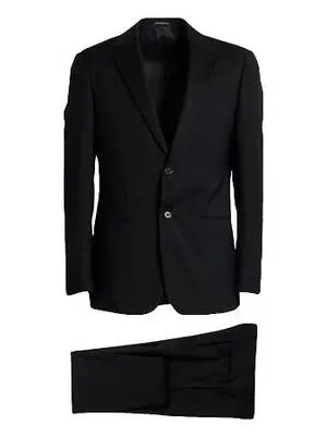 Emporio Armani G Line Suit Size Virgin Wool - Black