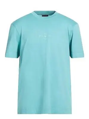 Emporio Armani T-shirt Turquoise Size Cotton - Blue