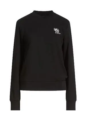 Karl Lagerfeld Sweatshirt In Organic Cotton And Polyester - Black
