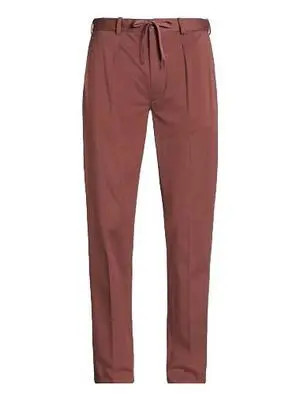 CIRCOLO 1901 Straight Leg Piqué Pants - Brown
