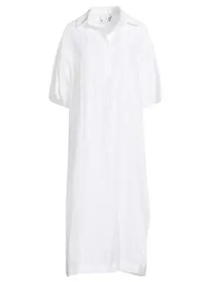 KAOS Midi Shirt Dress - White