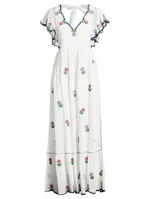 Paul & Joe Maxi Dress In Cotton And Viscose - White
