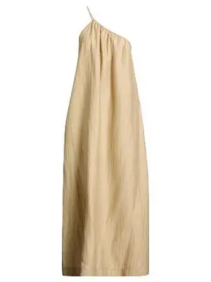KAOS Maxi One-shoulder Dress - Beige