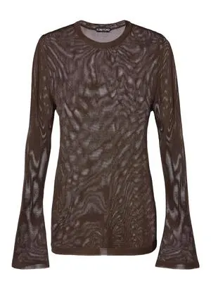 TOM FORD Knitted Top - Brown