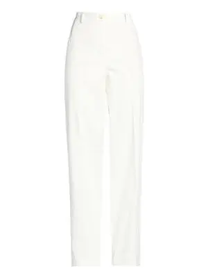 ALYSI Straight-leg Twill Pants - White